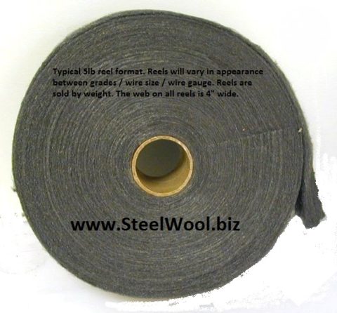 5 lb Steel Wool Rolls ( 8 Grades ~ Super Fine to Super Coarse ) | Steel ...